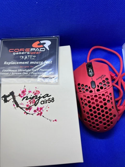 FINALMOUSE AIR58 NINJA Gaming Mouse - Cherry Blossom Red + New ...