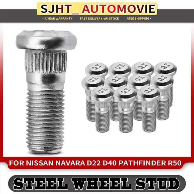12X WHEEL STUDS for Nissan Navara D21 D23 D40 Pathfinder R50 R51 R52 Elgrand E50 $41.79 ...