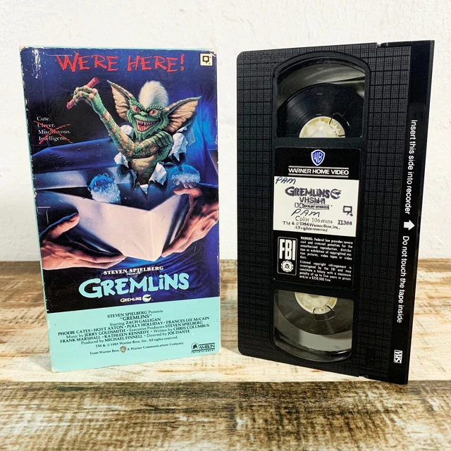 GREMLINS (VHS) 1985 Warner Early Release No Barcode, Zach Galligan ...