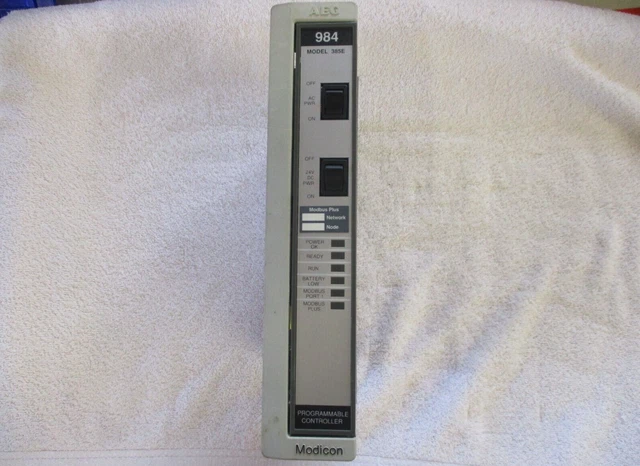 SCHNEIDER MODICON CONTROLLER Module 115/230VAC 50/60HZ PC-E984-385 $174 ...