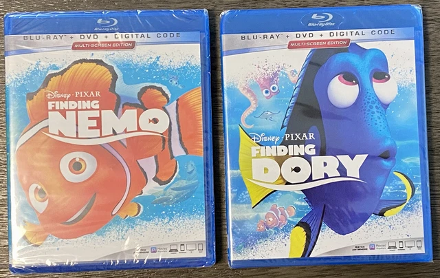 FINDING NEMO & Finding Dory Disney Pixar Brand New Blu -Ray + DVD ...
