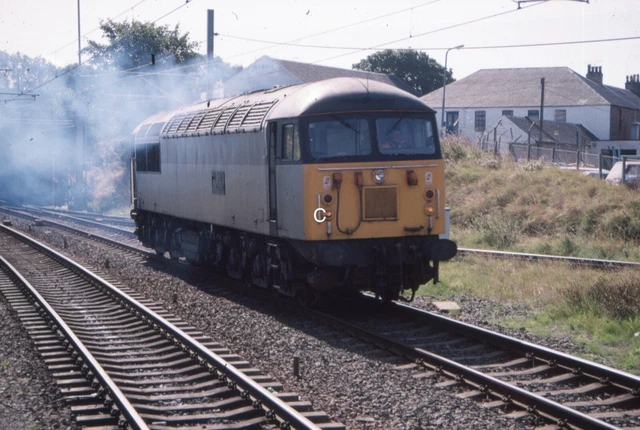 35MM SLIDE BRITISH Railway Br Diesel Class 56 - 56080 At Newton On Ayr ...