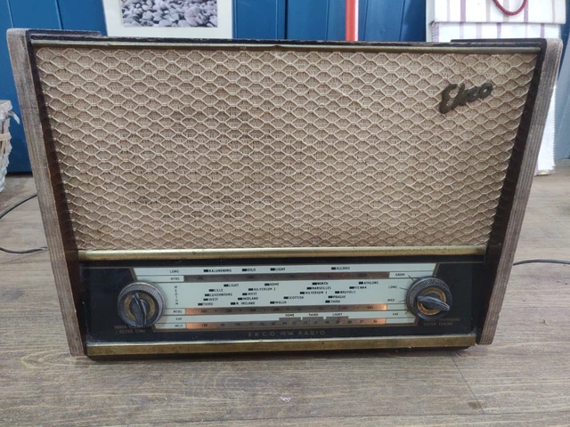 VINTAGE EKCO A320 VHF/AM Radio Tube / Valve Working Made in England £31 ...