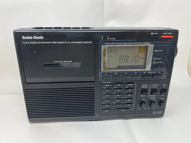 RADIO SHACK DX-392 Digital Tuner FM/LW/MW/SW/Radio w/Fresh Batteries ...
