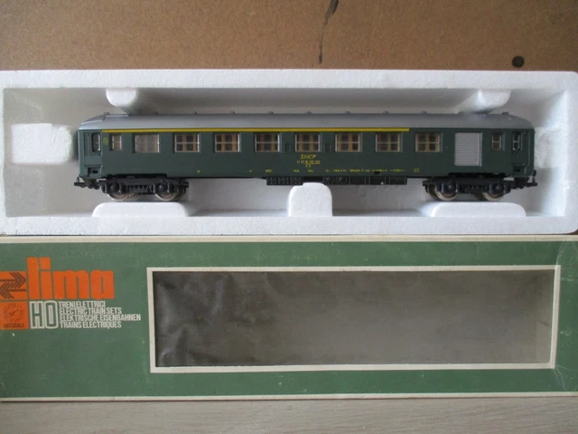 LIMA HO FOURGON à bagages SNCF MC76 vert et gris réf. 309361 #1 EUR 25 ...