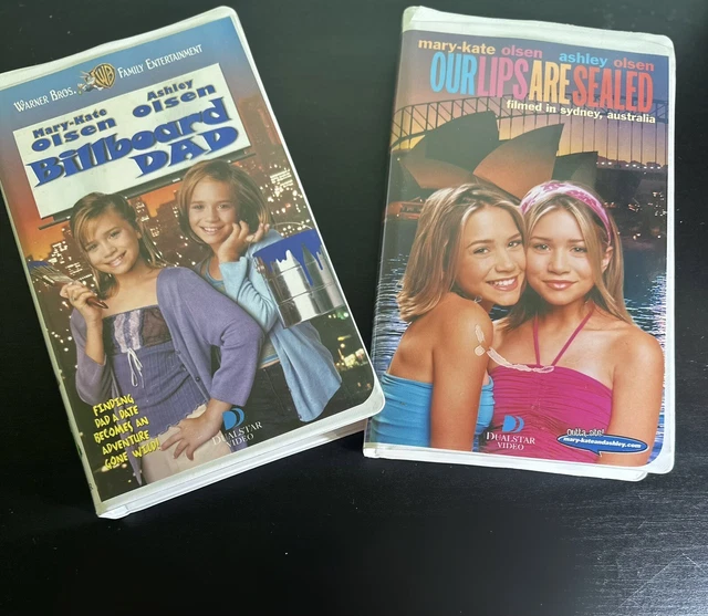 VINTAGE MARY-KATE AND Ashley Olsen 2 VHS Billboard Dad /Our Lips Are ...