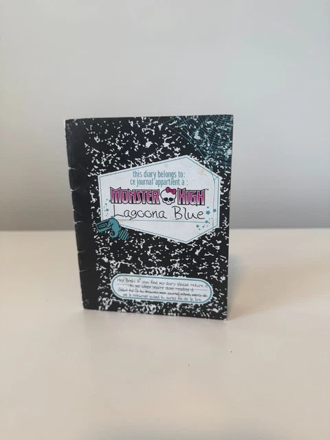 MONSTER HIGH LAGOONA Blue First Wave 1st Signature Diary Journal Book ...