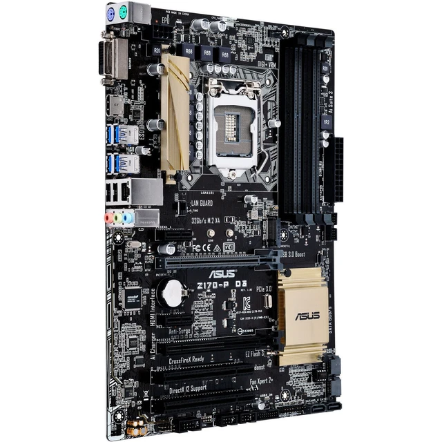 ASUS Z170-P D3 Motherboard Intel Z170 LGA 1151 DDR3 M.2 ATX DVI USB 3.0 ...