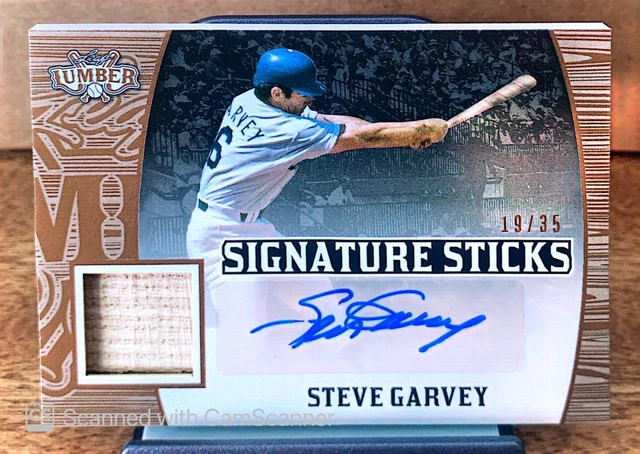 STEVE GARVEY AUTO 2024 LEAF bois de baseball signature jeu d'occasion ...