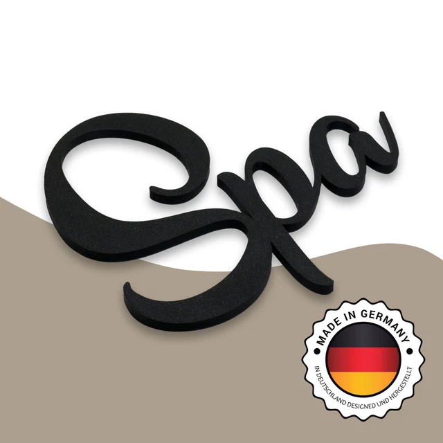 TÜRSCHILD SCHILD SPA - Badezimmer- hochwertiger 3D Druck - PLA Material ...
