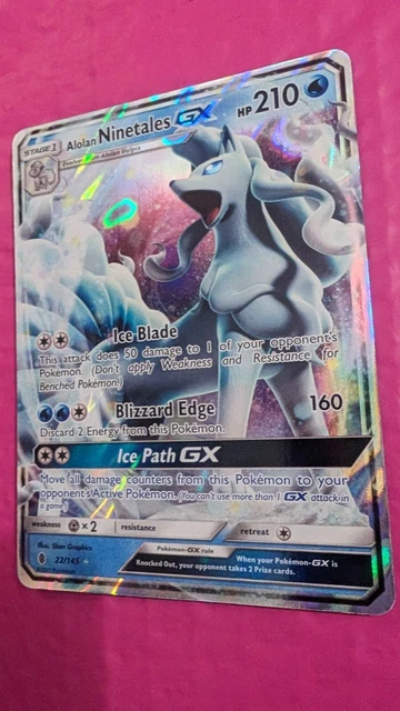ALOLAN NINETALES GX 22/145 Pokémon Guardians Rising Ultra Rare Holo comme neuf EUR 22,33 ...