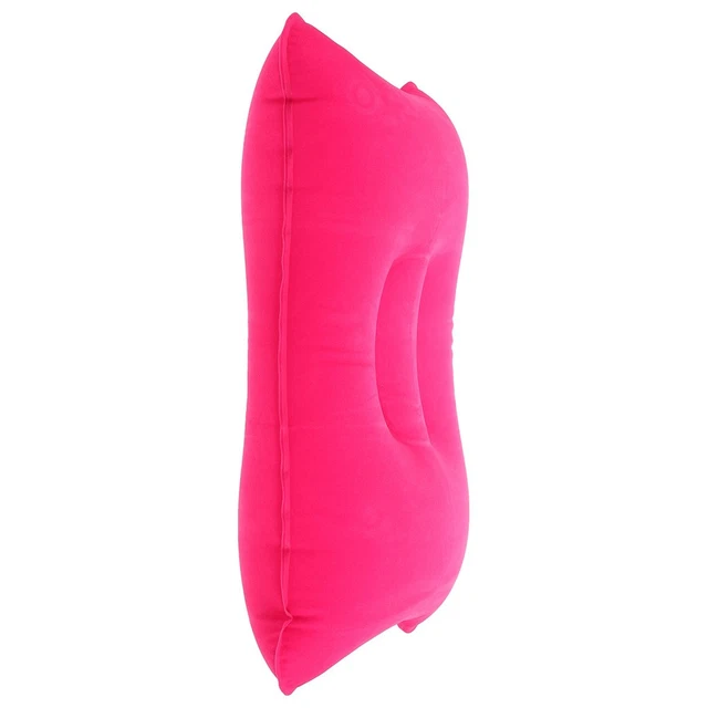INFLATABLE TRAVEL PILLOW Compact Air Inflation Delicate Airplane $19.79 ...