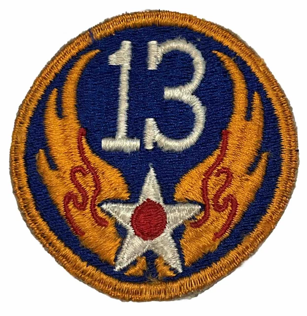 ORIGINAL WWII USAAF U.S. ARMY 13th AIR FORCE COLOR PATCH NG $8.95 ...