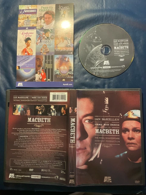 MACBETH DVD, IAN McKellen, Judy Dench (Thames Shakespeare Collection) £9.96 - PicClick UK