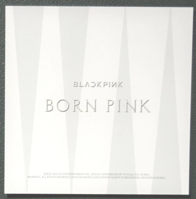 BLACKPINK BORN PINK 2nd Album Member Photocards Pop Up Kihno Kit Ver ...