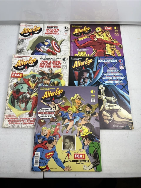 ALTER EGO MAGAZINE Lot Roy Thomas Comic Fanzine 2005 2006 2007 X Men ...