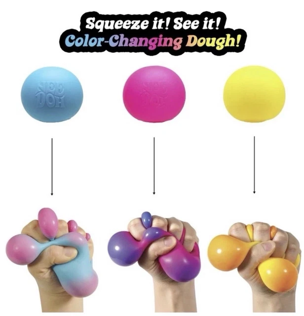 NEEDOH GENUINE COLOR Change Stress Ball Sensory Fidget Toy FREE ...
