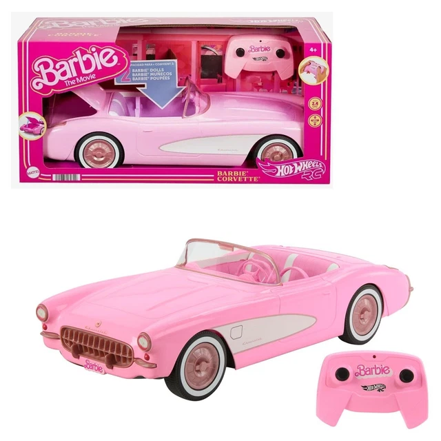2023 BARBIE THE Movie Hot Wheels RC Barbie Corvette Remote Control Car ...