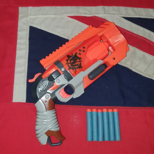 NERF ZOMBIE STRIKE Hammershot Gun Custom 3D Printed Body Kit JOB LOT ...