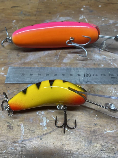 CUSTOM CRAFTED TIMBER Lures Large Hammerhead And Lumo Diver $49.00 ...