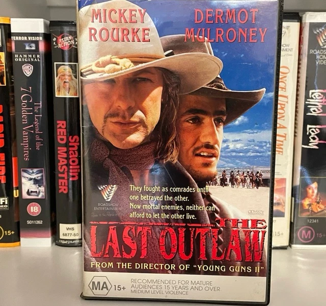 THE LAST OUTLAW VHS Movie / Western/ Action / Roadshow Ex- Rental ...