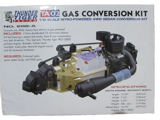 TAMIYA TA02 1/10 Gas Conversion Kit by Thunder Tiger, No Kyosho, No OS Speed £666.72 - PicClick UK