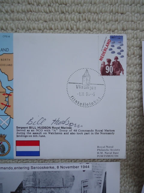 1994 SIGNED (SGT Bill Hudson) OPERATION INFATUATE First Day Cover RNSC ...