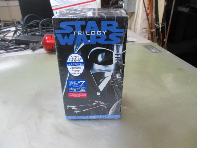 STAR WARS ORIGINAL Trilogy VHS set with Slip Case Empire Strikes Back ...