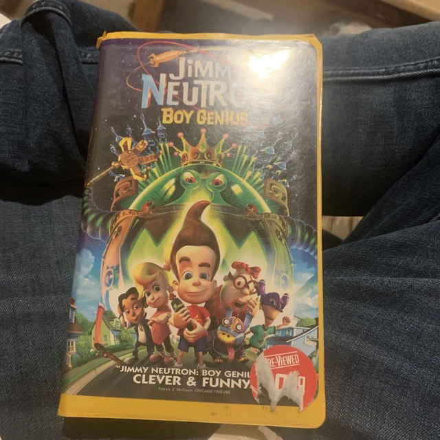 JIMMY NEUTRON: BOY Genius (VHS, 2002, Clam Shell). TESTED AND WORKS ...