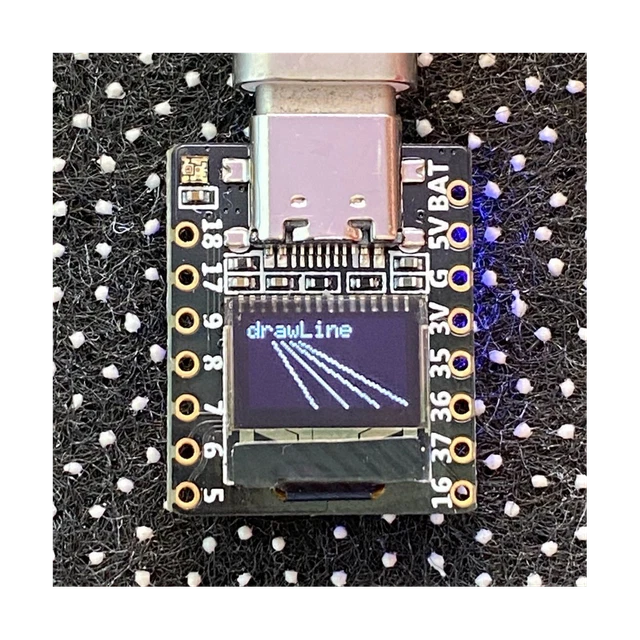 Carte De DÉveloppement Esp32 S3 Avec 0 42 Pouces Oled Lcd Risc V Wifi