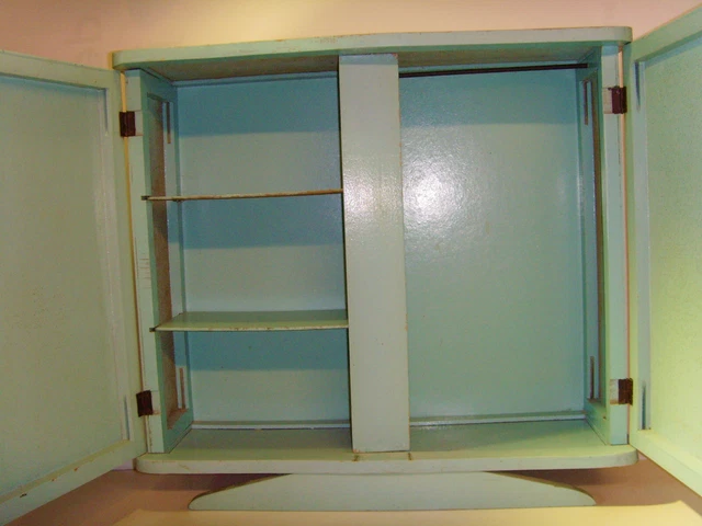 ANCIEN JOUET POUPEE ARMOIRE DE CHAMBRE EN BOIS ART POPULAIRE 1950s EUR 35,00 - PicClick FR