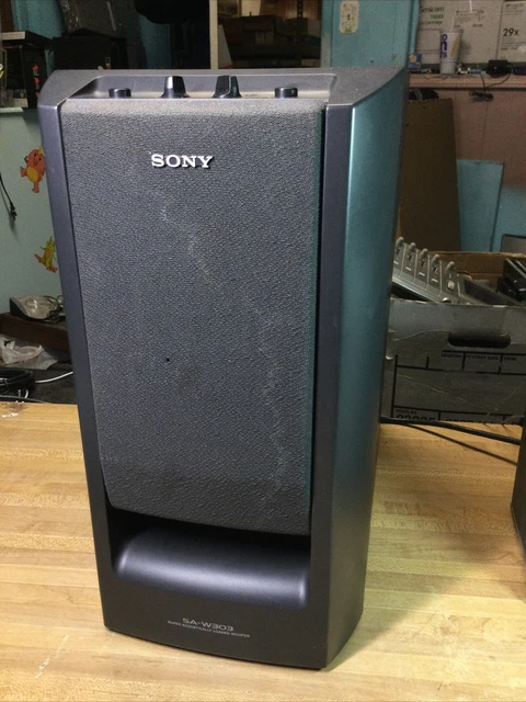 VINTAGE SONY SA-W303 Subwoofer Active Super Woofer Acoustically Loaded ...