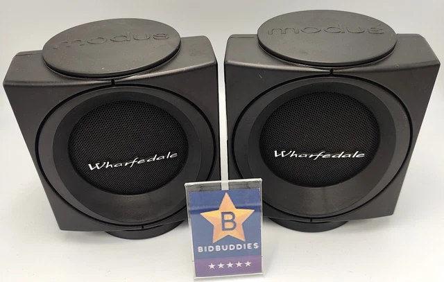WHARFEDALE MODUS SPEAKERS X 2 Bookshelf Cube Speakers.used Fully Working. £29.79 - PicClick UK