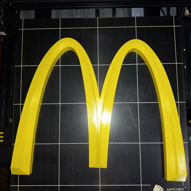 SALE!!! MCDONALD’S BIG “M” 3D Advertising Sign Golden Arches 15"×13" 3D ...