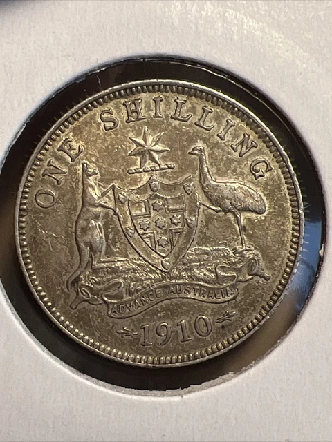 AUSTRALIA EDWARD VII Silver 1910 One Shilling Coin $132.29 - PicClick AU