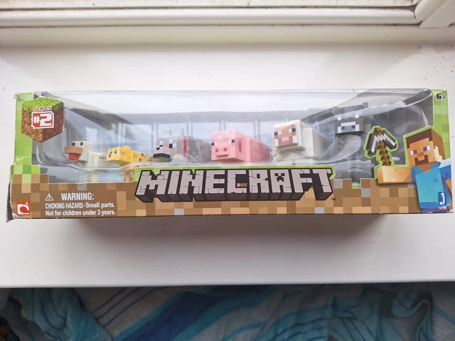 MINECRAFT OVERWORLD ARTICULATED Animal MOBS Figures Pack by JAZWARES ...