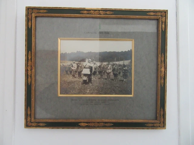 TABLEAU REMISE CROIX D Honneur Legion Marocaine Officier Poilu 14 18 ...