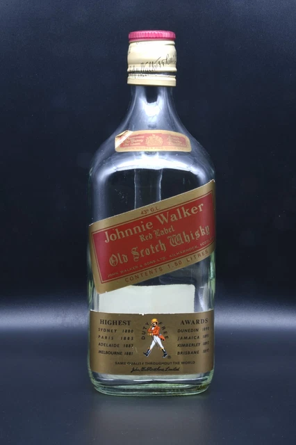 JOHNNIE WALKER RED Label Whiskey Bottle 1.5L Large Empty Bottle with ...