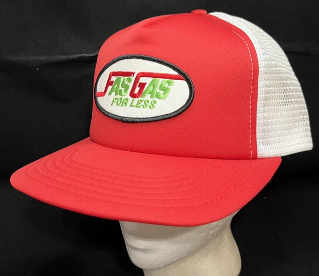 VTG FAS GAS Station Mesh Trucker Snapback Hat Patch Company Logo ...