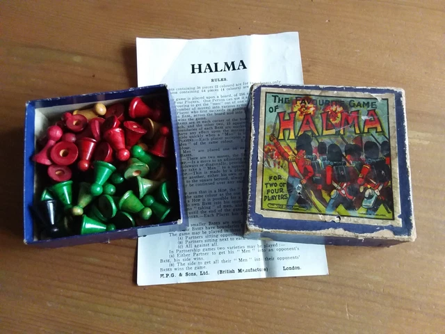 VINTAGE CHAD VALLEY Halma Game. 1930s. No Board. With Rules. £12.00 ...