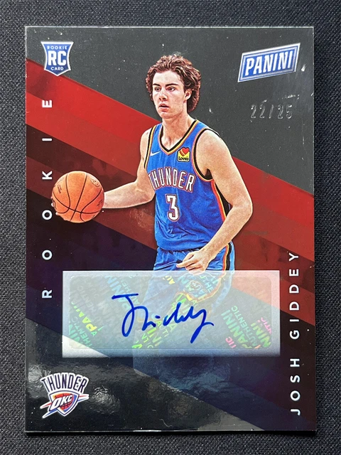 2022 Panini Fathers Day Josh Giddey Rc Rookie Autographs Auto 25 Eur