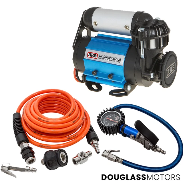 ARB 4X4 HIGH Flow Air Compressor 12v Tyre Inflation Kit inc Hose ...