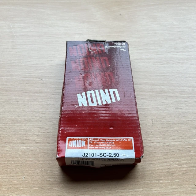 UNION ASSA ABLOY J2101-SC-2.50 5 Lever Mortice Deadlock Home Security ...