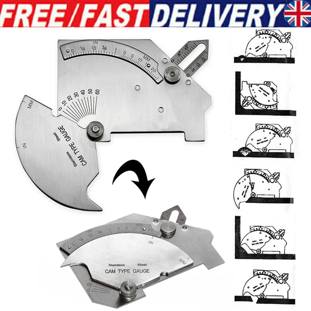 WELDING GAUGE TEST Ulnar Welder Inspection Bridge Cam Type Weld Gage ...