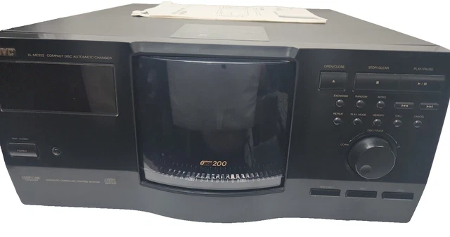 JVC 200-DISC CD Player Compact Disc Automatic Changer Model XL-MC222BK ...