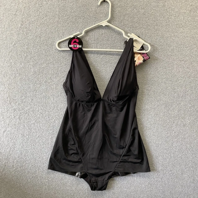 MAIDENFORM COVER YOUR Bases Shaping Low-Back Bodysuit Black 2XL NWT ...