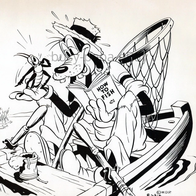 1939 GOOFY AND Wilbur Animated Mickey Mouse Walt Disney Cartoon Press ...