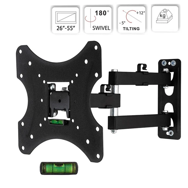HEAVY DUTY TV Wall Mount Bracket Long Reach Swivel Tilt 26 30 32 40 43 ...