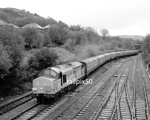 ORIGINAL LARGER RAILWAY NEGATIVE Loco 37411 Copy Pit line L&Y with ...