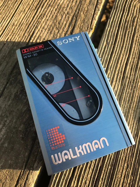 SONY WALKMAN WM-30 Portable Cassette Player Rare Blue - Working £393.34 ...